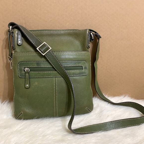 Fossil | Bags | Fossil Vintage Grass Green Leather Vintage North South ...